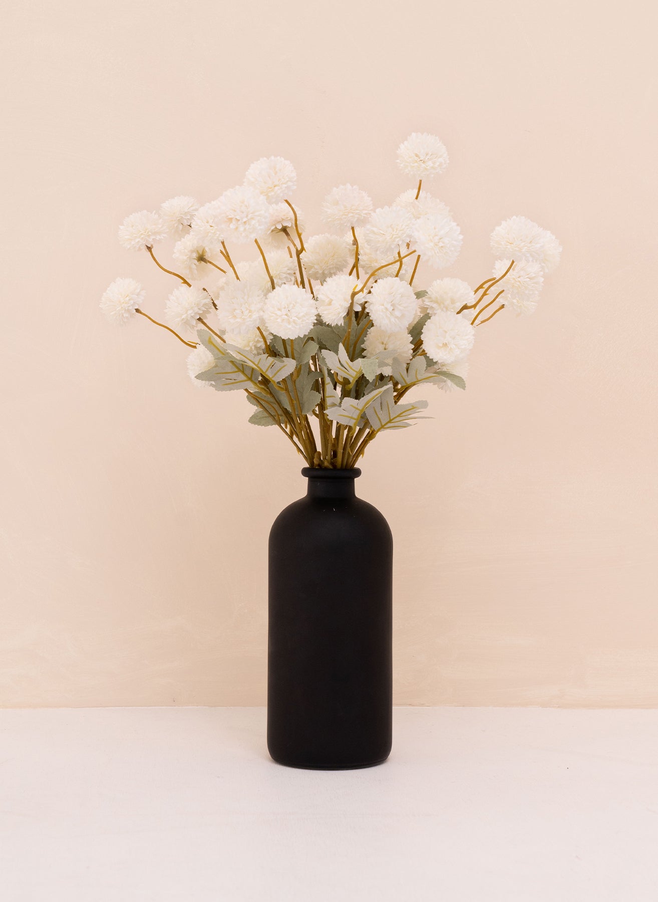 Fleur de Kiku - Blanc (10 tiges/ 50 pompons) – AZIN - FR